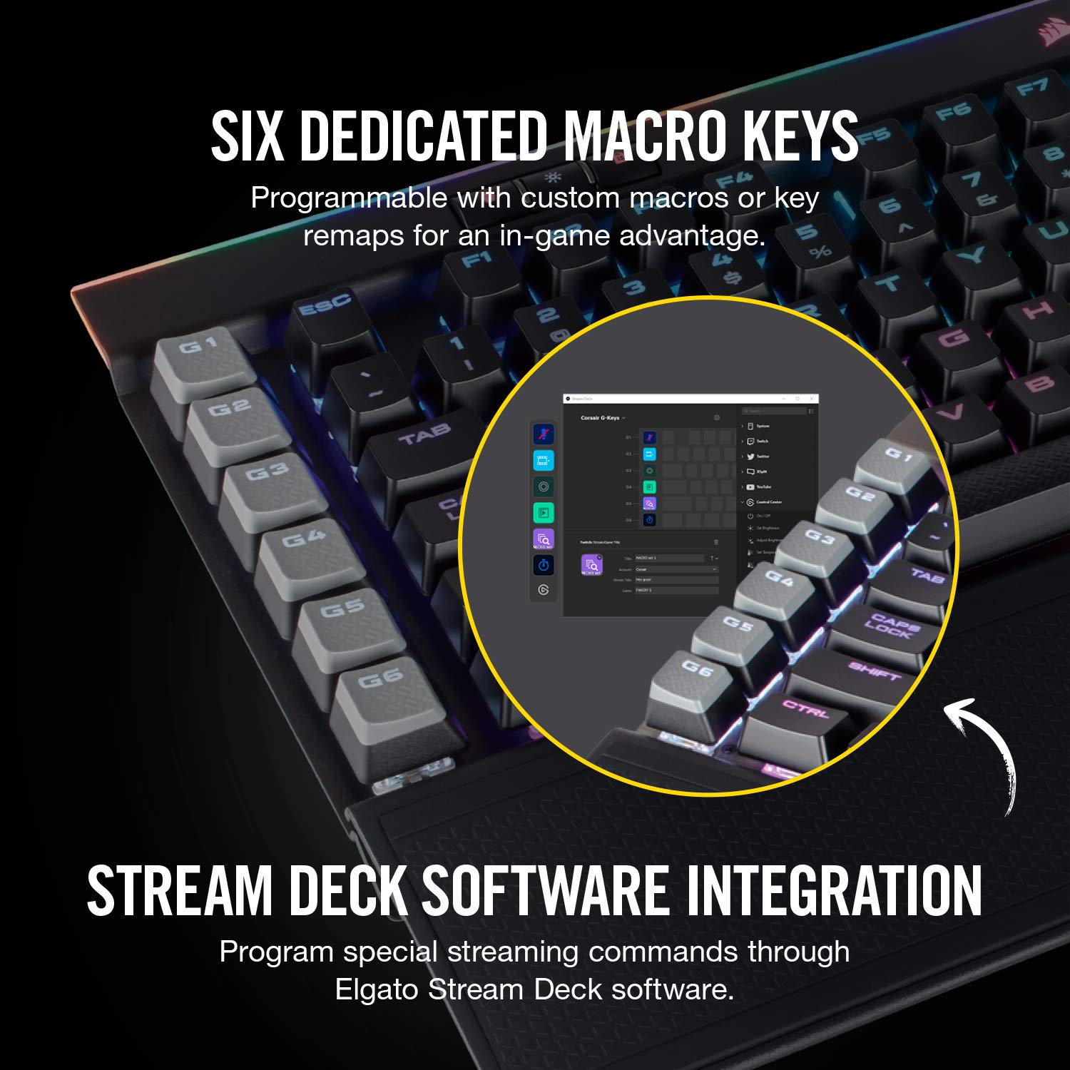 CORSAIR K95 RGB PLATINUM Mechanical Gaming Keyboard - USB Passthrough & Media Controls - Fastest Cherry MX Speed - RGB LED Backlit - Black Finish (Renewed)