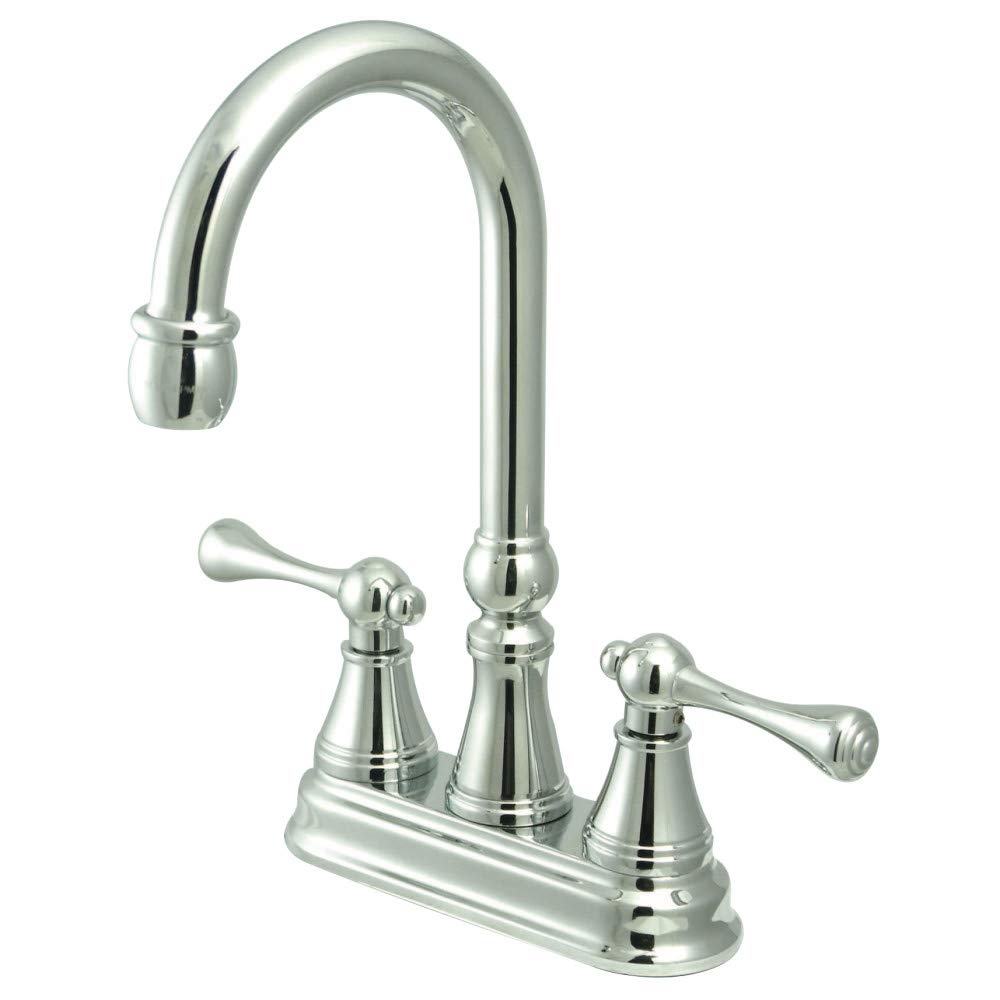 Kingston Brass KS2491BL Victorian Bar Faucet, Polished Chrome