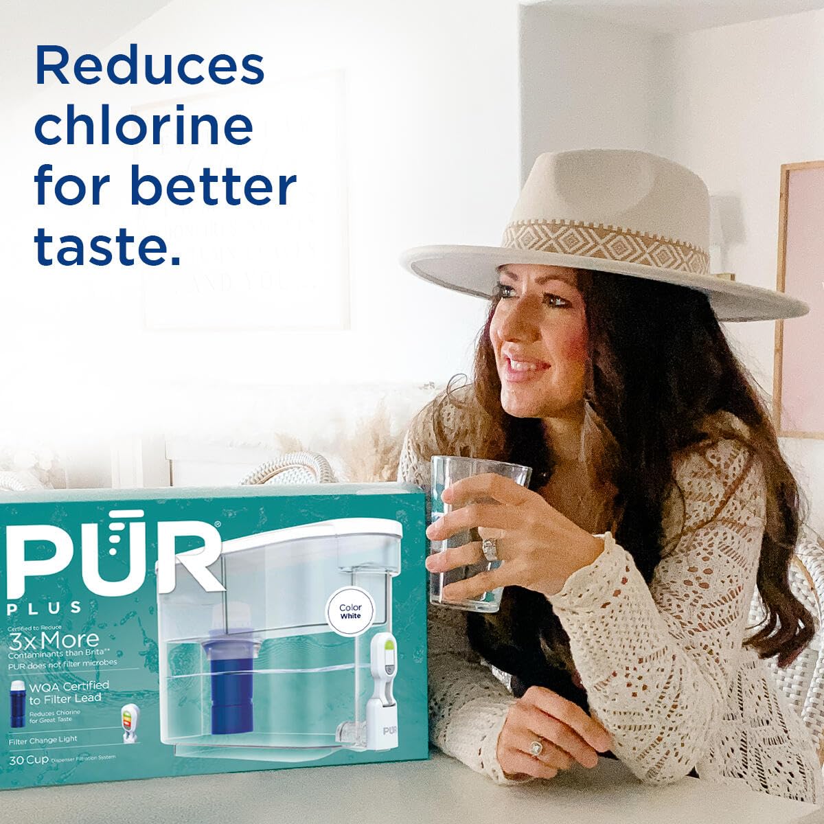 PUR PLUS Lead Reducing Water Pitcher and Dispenser Replacement Filter 1-Pack, NSF and WQA Certified – Compatible with all PUR and Beautiful by PUR Pitchers and Dispensers, Blue, PPF951K1