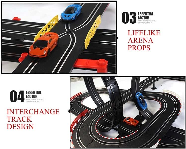 Vintage Muscle Car Huge 1:43 Scale Slot Car Race Track