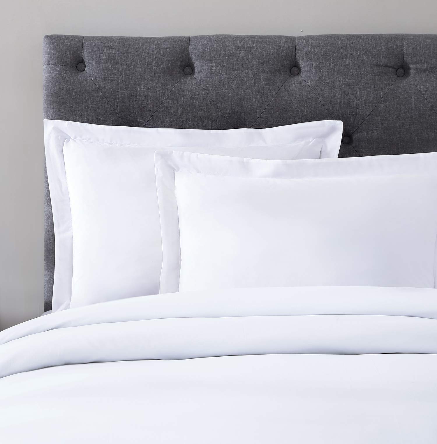 Pure Parima Hotel Collection Ultra Percale Duvet Cover Set | 100% ELS Giza Egyptian Cotton | Hidden Zipper Closure | Comforter Cover 2 Pillow Shams (White, Queen)