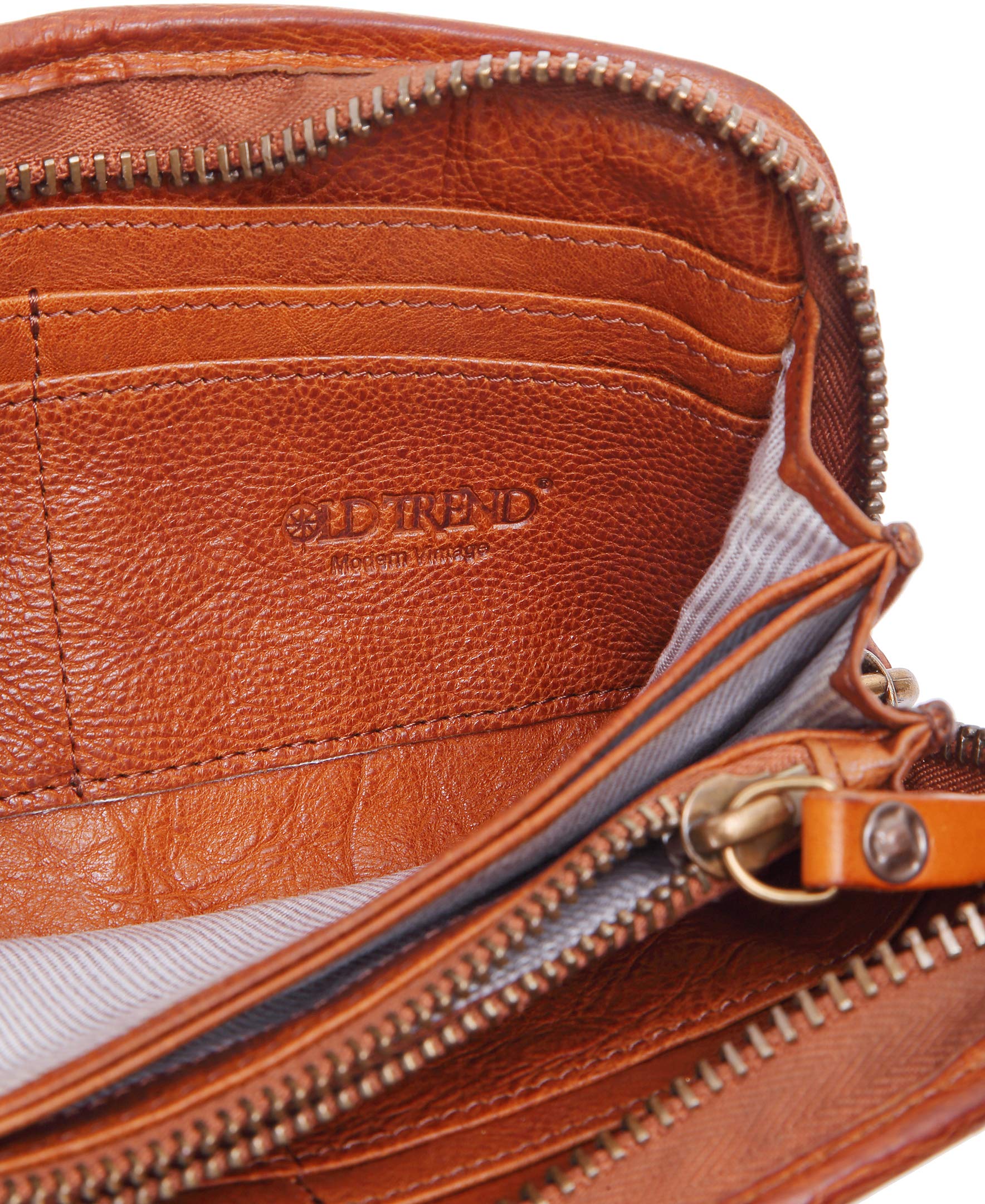 OLD TREND Genuine Leather Golden Mola Clutch