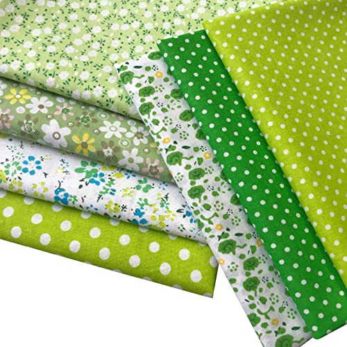 Quilting Fabric Misscrafts 7pcs 50 x 50cm Cotton Fabric DIY Making Supplies Craft Patchwork Fabric Bundle Fat Quarter Pre-Cut Quilt Squares for DIY Sewing Scrapbooking