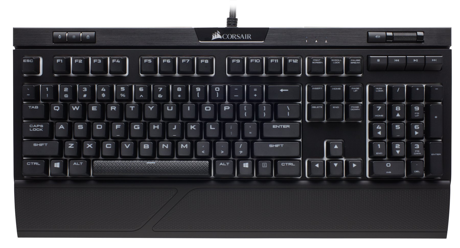CORSAIR STRAFE RGB MK.2 Mechanical Gaming Keyboard - USB Passthrough - Linear and Quiet - Cherry MX Red Switch - RGB LED Backlit-17.6 x 6.61 x 1.57 inches