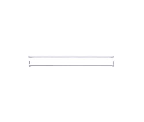 ClosetMaid Modular Shelf & Hang, Wood Organizer Adjustable Closet, Add On Storage Accessory, White, Shelf and Hang Rod Kit