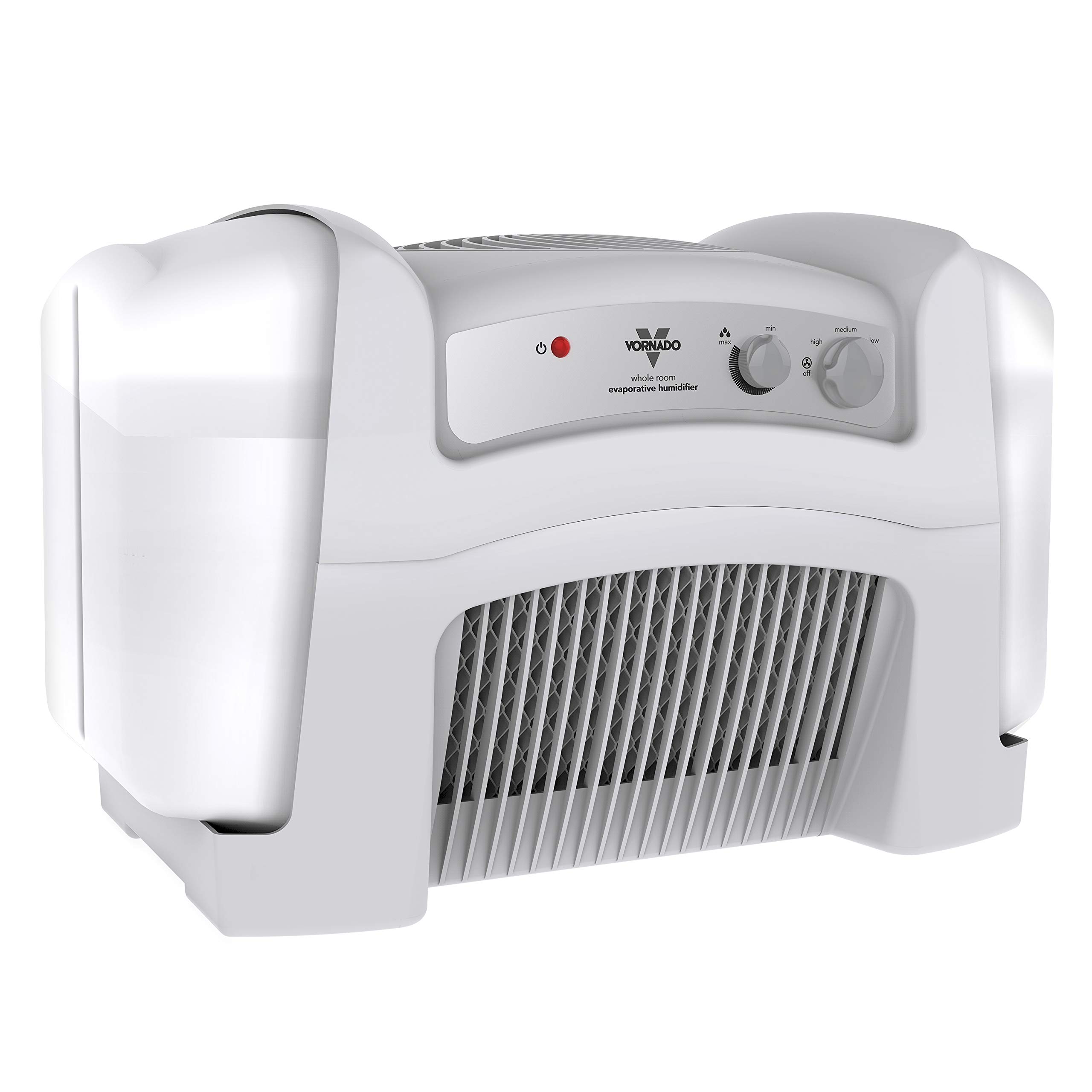 Vornado Evap40 4-Gallon Evaporative Humidifier with Adjustable Humidistat and 3 Speeds & MD1-0002 Replacement Humidifier Wick (2-Pack),White