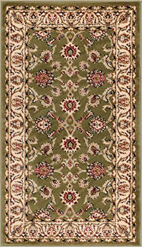 Well Woven Barclay Sarouk Green Traditional Area Rug 2'3" X 3'11"