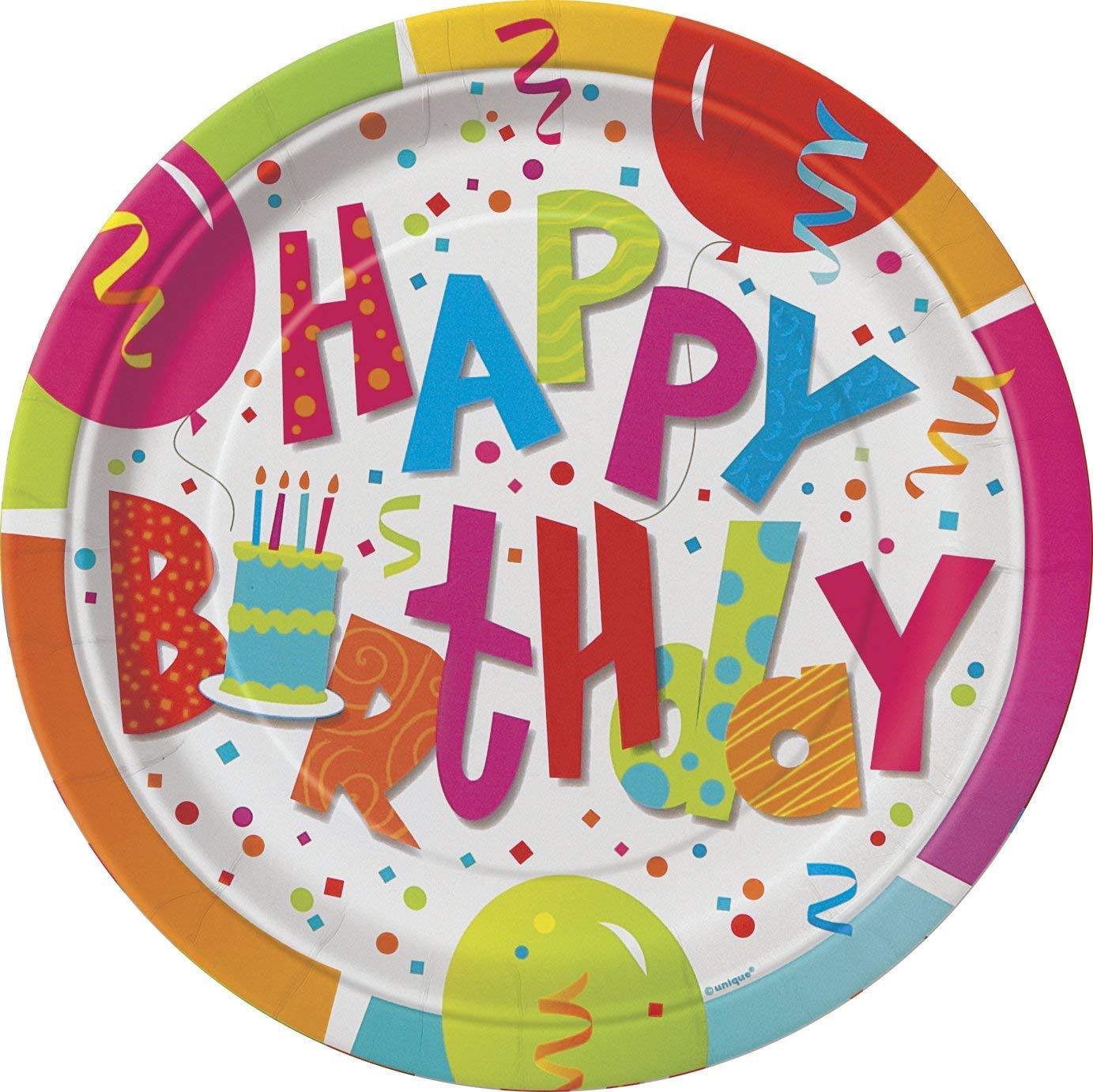 Jamboree Birthday Dinner Plates, 8ct