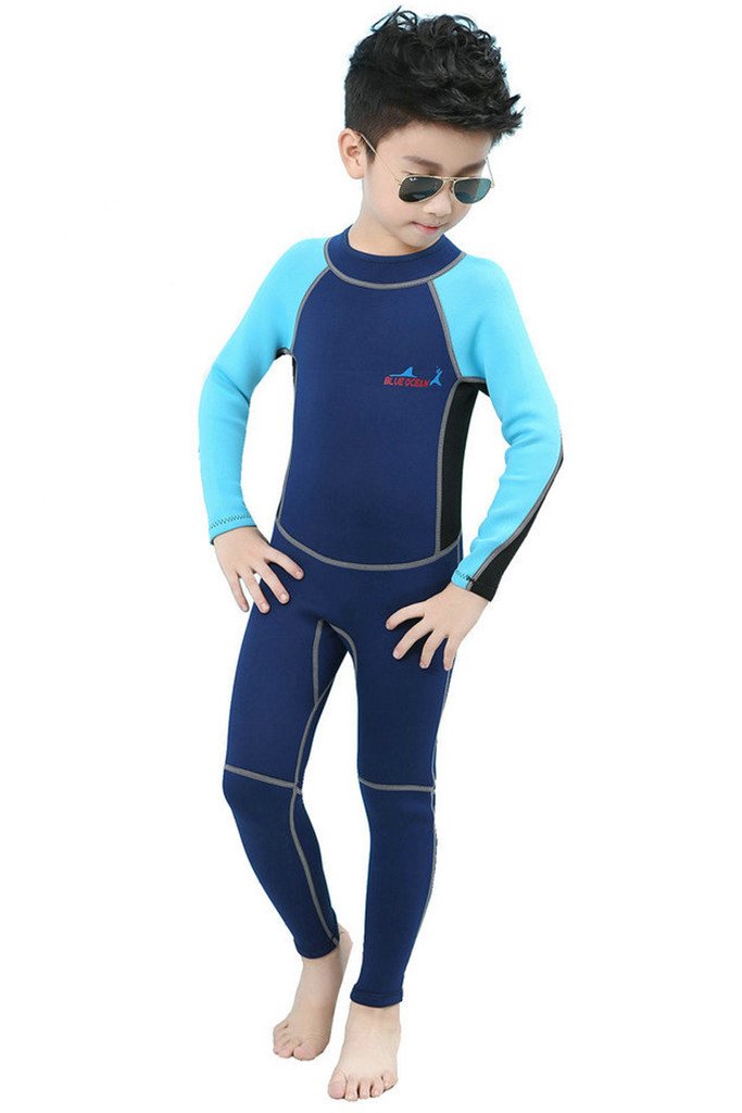 Cokar 2mm Neoprene Wetsuit for Kids Boys Girls One Piece Swimsuit (FBA)