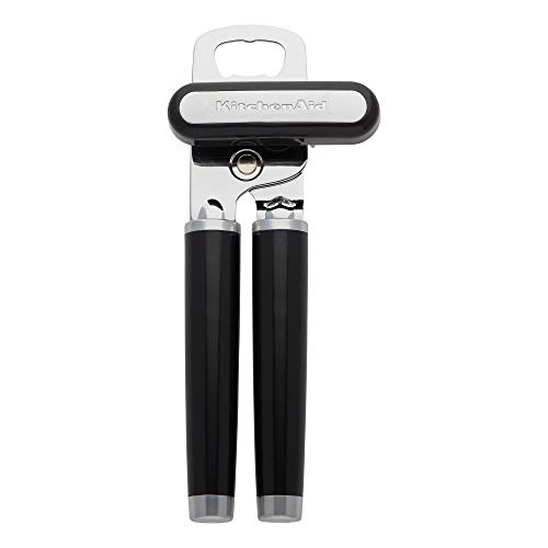 KitchenAid Classic Pizza Wheel, 9-Inch, Black & Classic Multifunction Can Opener/Bottle Opener, 8.34-Inch, Black