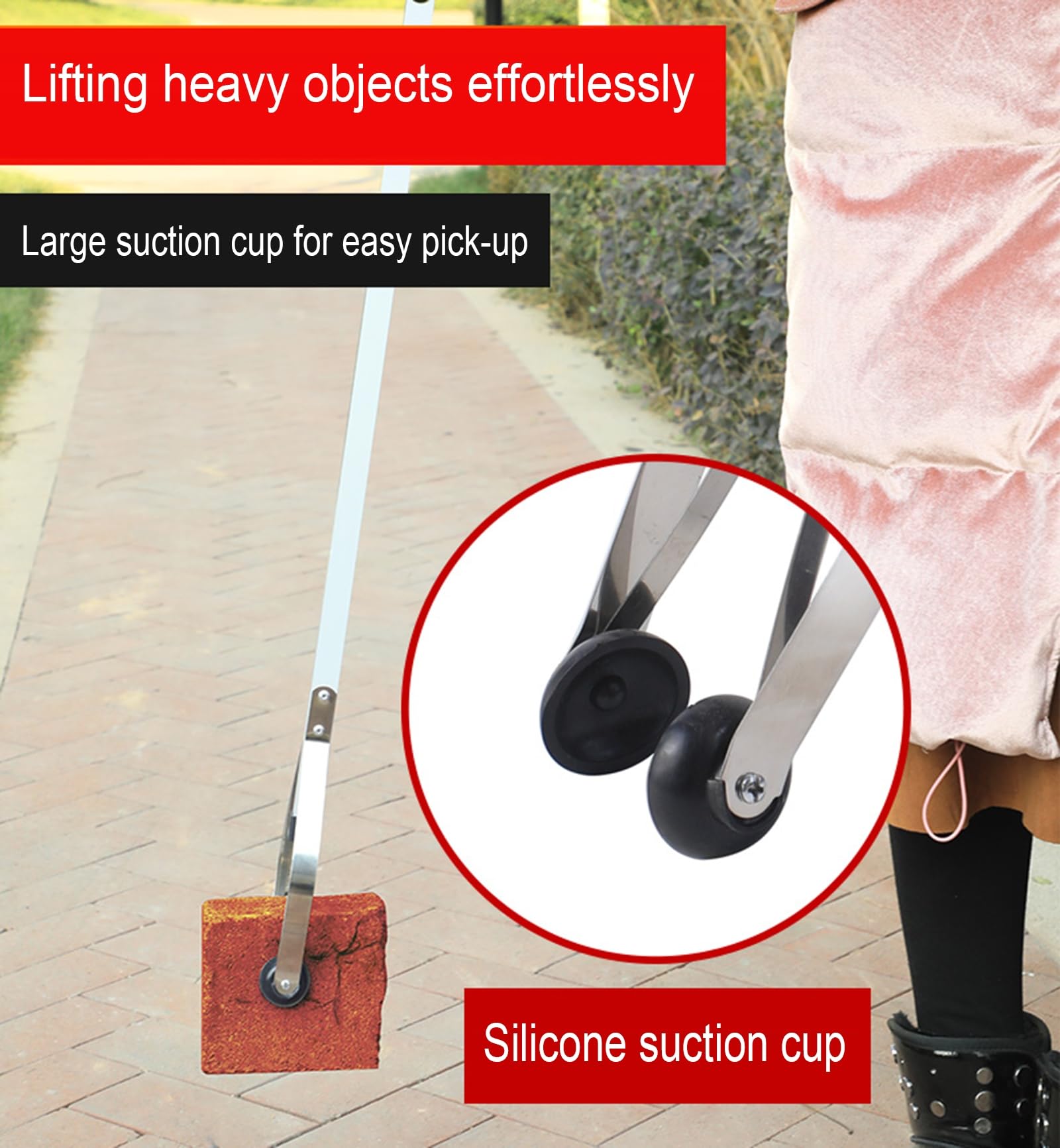 JBNCRYGD Reacher Grabber Tool, Trash Picker Grabber, Trash Gripper, Garden Nabber, Litter Picker, Extended Grabber,1 Piece