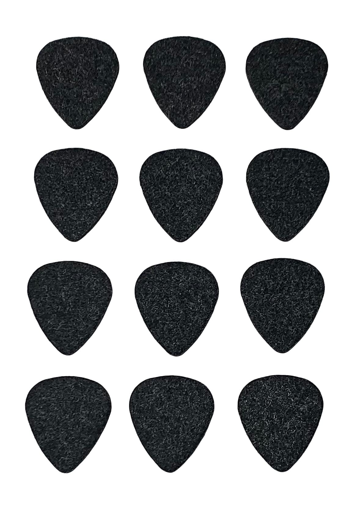 Ukulele Picks, BoloPick 12 Pack Original Recipe Black Felt Uke Picks for Ukulele, Guitar, Bass, Autoharp, Banjo