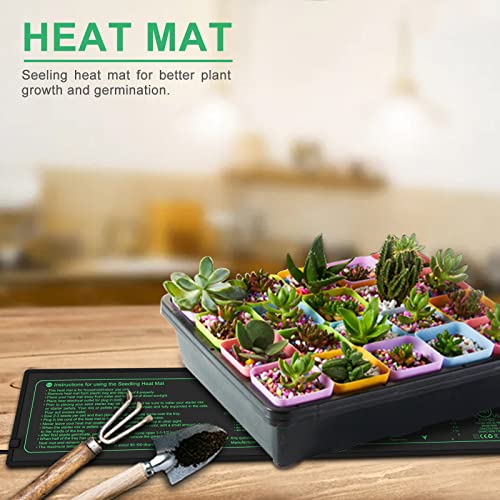 Seedling Heat Mat for Seed Starting, 3" x 20.75" Waterproof Heating Pad for Indoor Plants Germination Hydroponic, Beer Brewing Fermentation