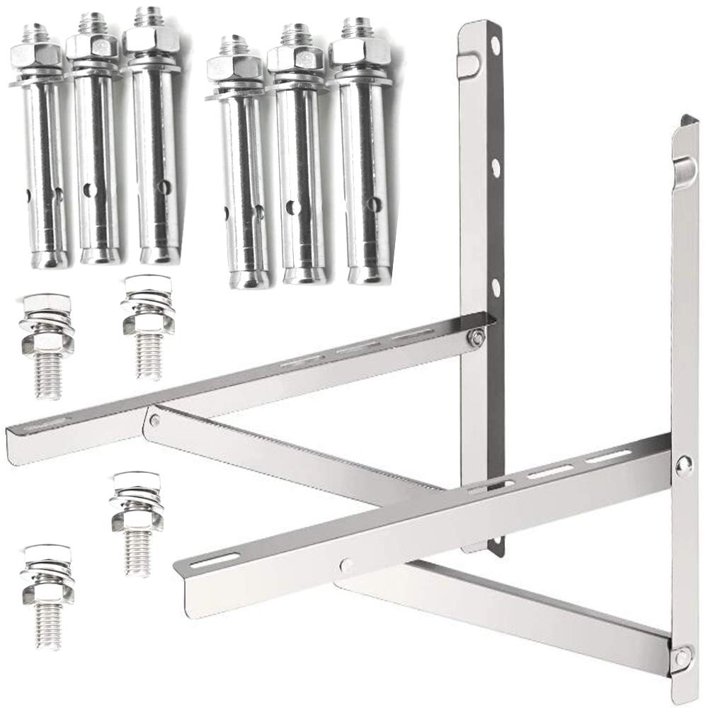 WANLIAN Foldable Wall-Mounted air Conditioner Bracket for Small Split Type Heavy Duty Non-Rusting air Conditioner mounting Bracket
