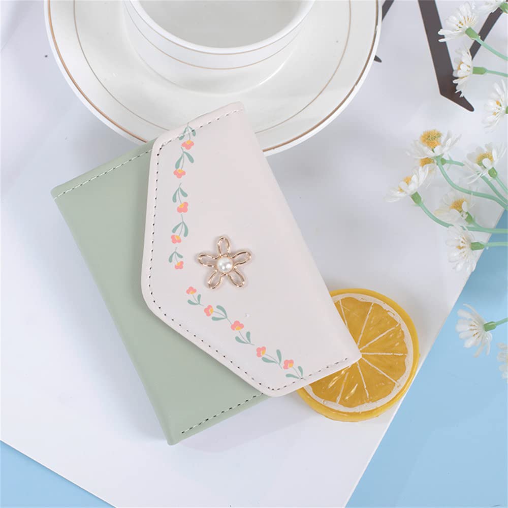 EQUITARE Cute Wallet, Leather Pocket Wallet Ladies Mini Purse with ID Window for Women Girls