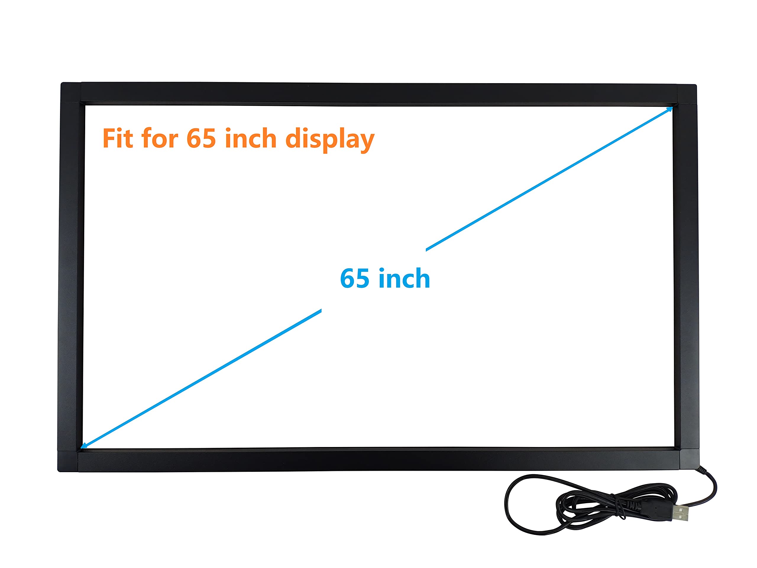 DeYoWo 65 Inch Interactive 10 Points Infrared IR Touch Screen Overlay Frame Free Driver