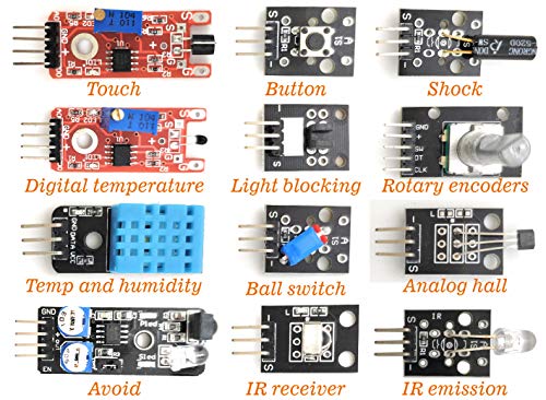 DEYUE 38 in 1 Sensor Module kit for Arduino Rapsberry Pi Project