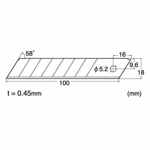 NT Cutter Replacement Blade (Type L, Wide) [BL-300] (Japan Import)