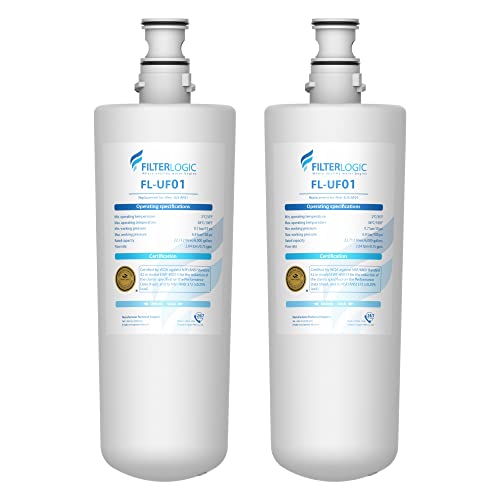 Filterlogic 3US-AF01 Under Sink Water Filter, Replacement for Standard 3US-AF01, 3US-AS01, WHCF-SRC, WHCF-SUFC, WHCF-SUF, NSF/ANSI 42 Certified (Pack of 2)