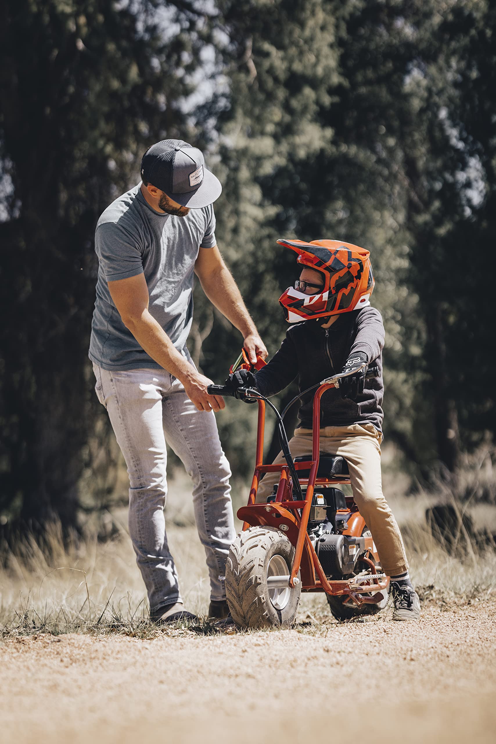 Coleman Powersports CT100U Gas Powered Trail Mini-Bike | 98cc/3.0HP | Red