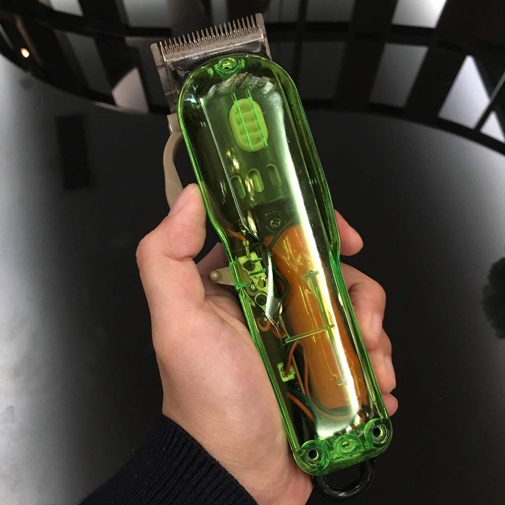 Clear DIY Back Housing, Transparent Back Cover for 5-Star Series Cordless Magic Clipper #8148 (Trasparent) … (Green)