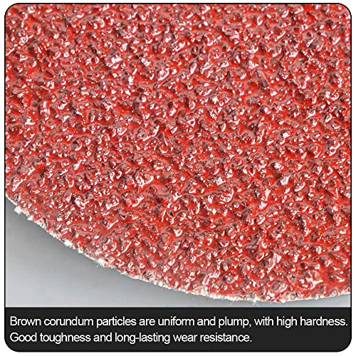 Grit40 50Pcs 3" inch Sanding Disc Roll Lock R-Type Sandpaper Quick Change Disc Grinding Pad Abrasive Disc