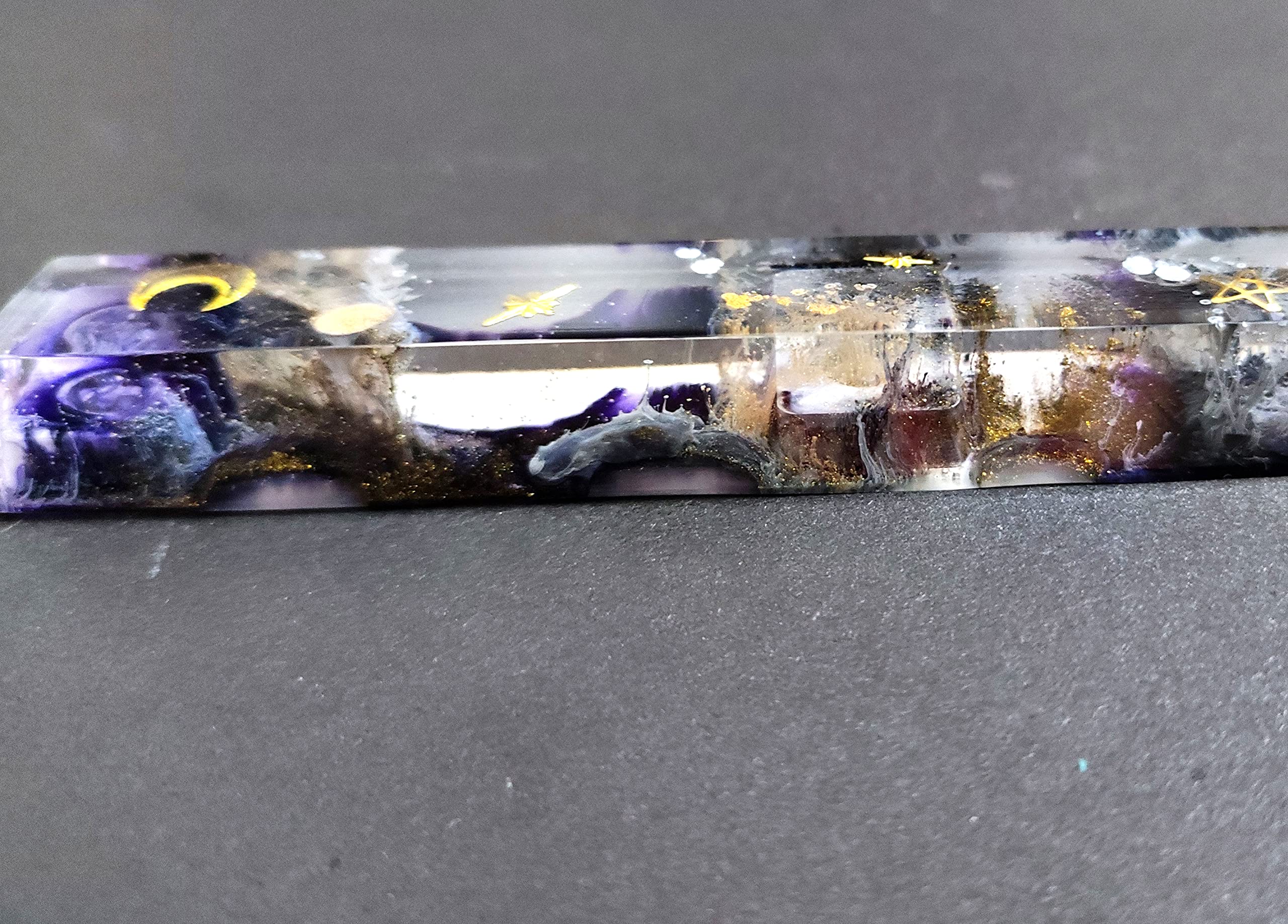 Custom Artisan Purple Galaxy Spacebar Keycap 6.25U (OEM) for RGB Cherry MX Gaming Mechanical Keyboards