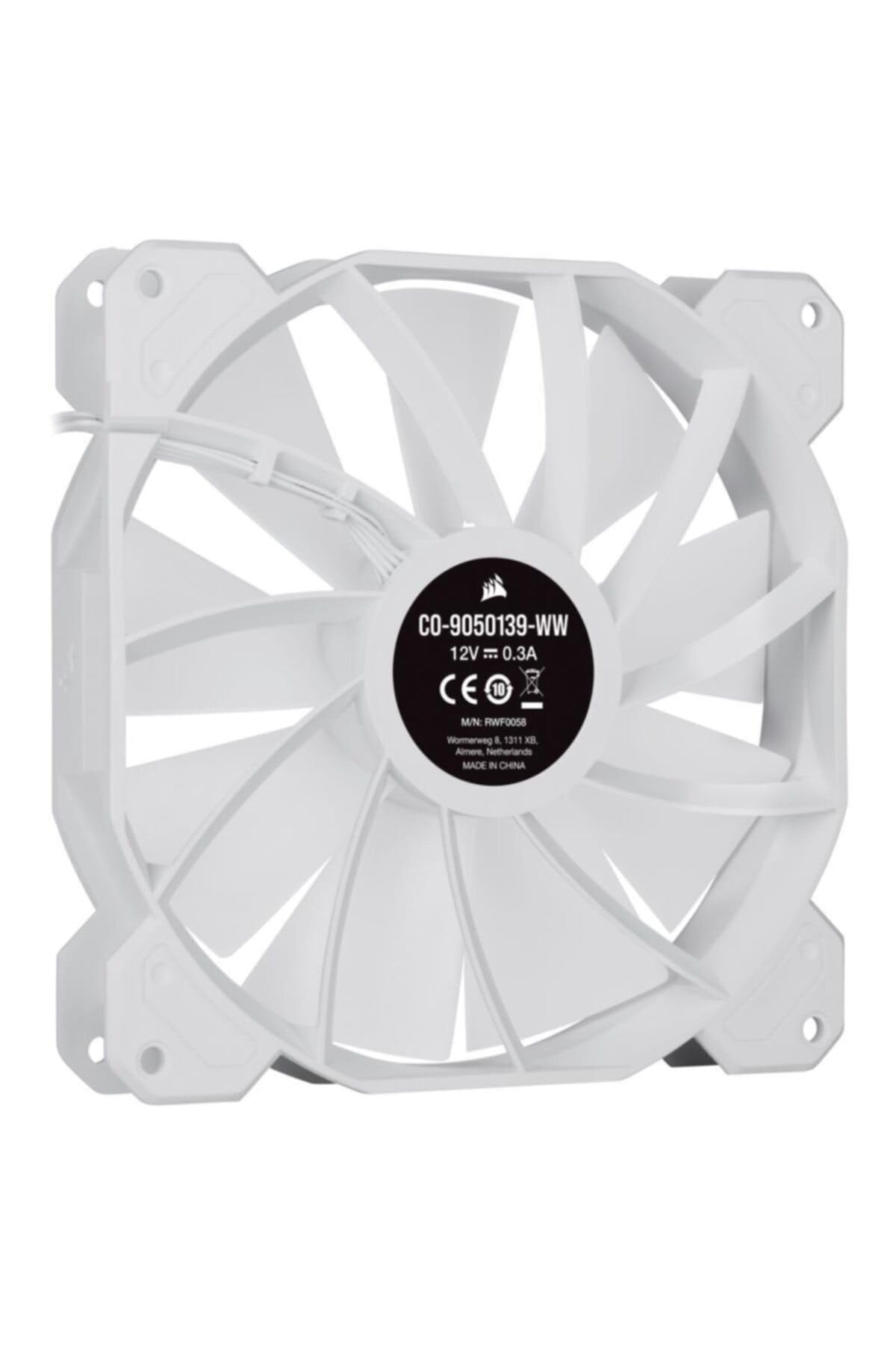 CORSAIR iCUE SP140 RGB Elite Performance 140mm White PWM Dual Fan Kit with Lighting Node CORE