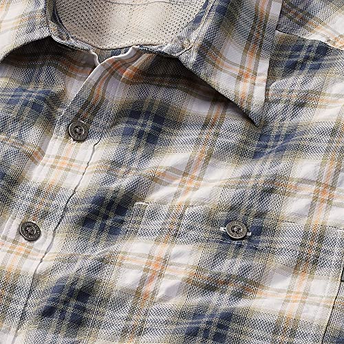 Eddie Bauer Men's Rainier 2.0 Long-Sleeve Shirt, Atlantic, Large, Hiking Shirt