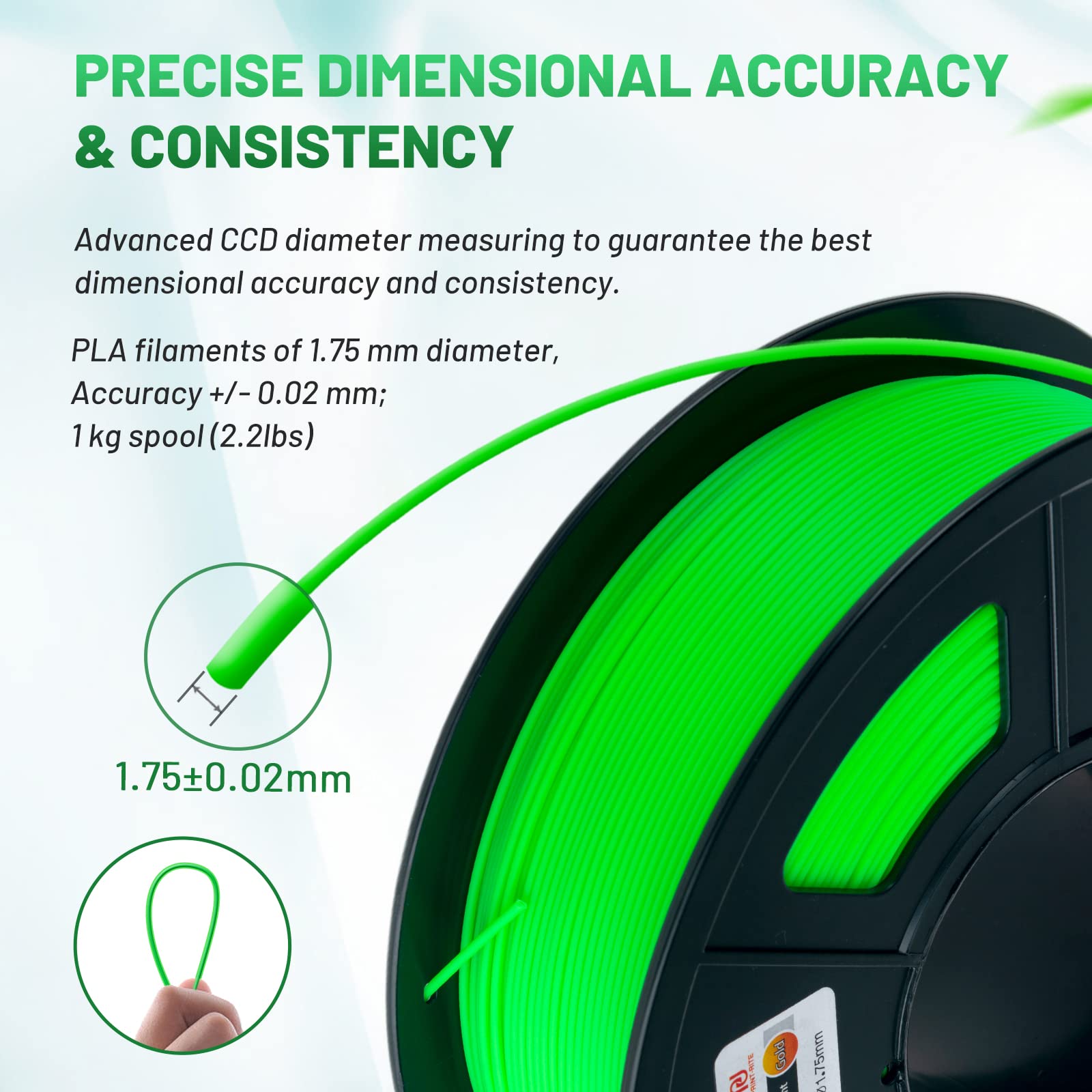 COLIDO 3D Printer Filament PLA Plus, PLA + Filament 1.75mm PLA+ Printer Filament PLA PRO Toughness Enhanced, 1kg Spool (2.2lbs), Dimensional Accuracy +/- 0.02mm, Fit Most FDM Printer(Purple,1-Pack)