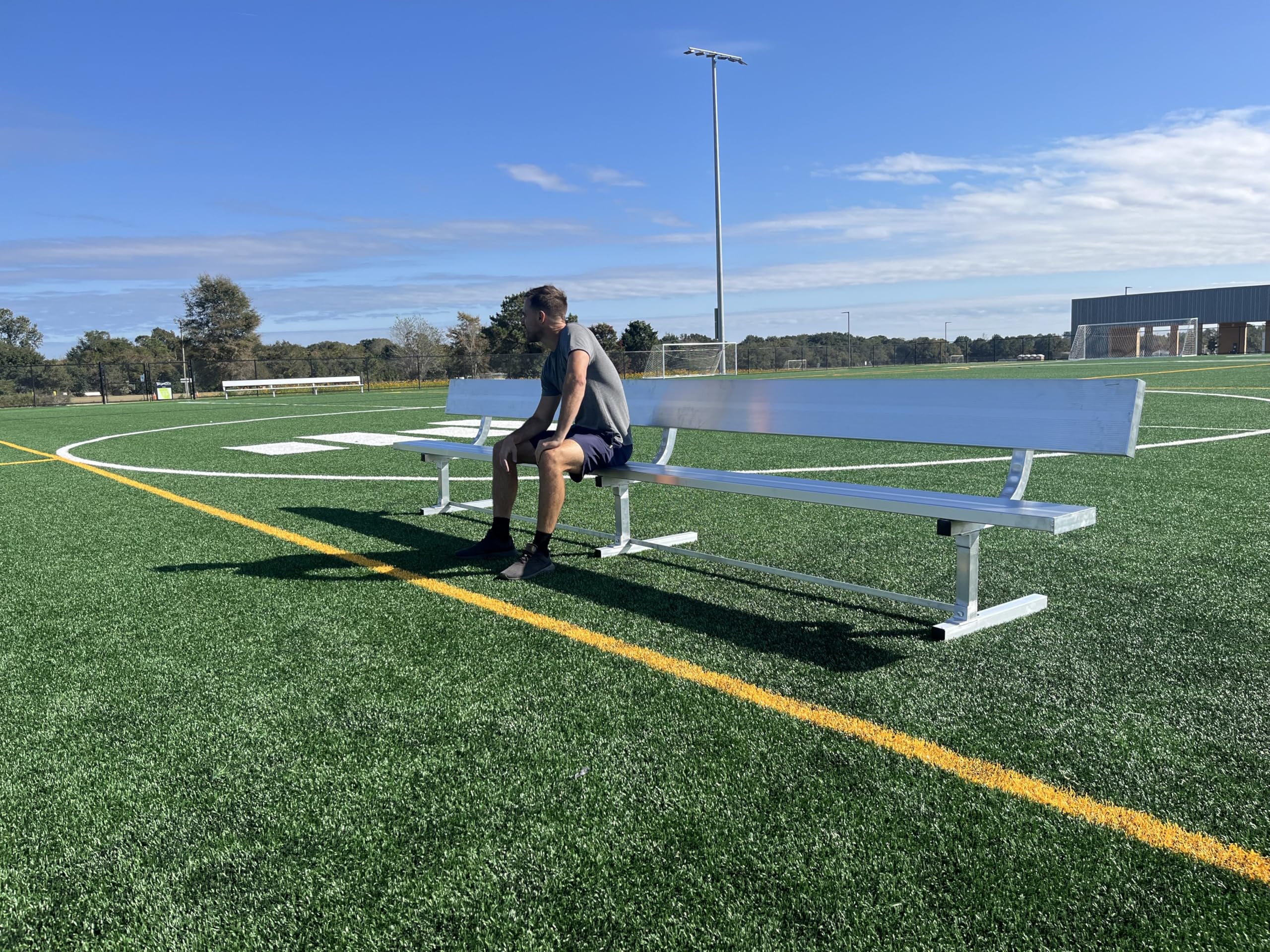 PEVO Team Bench with Backrest - 15'