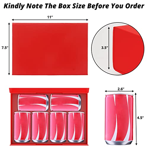 MONDEPAC Gift Box 11x7.5x3.5 Inches,Red Gift Boxes with Magnetic Lid,Christmas Gift Box Contains Card, Ribbon, Shredded Paper Filler Gift Box for Gift Packaging,Christmas Birthdays Gift Packaging