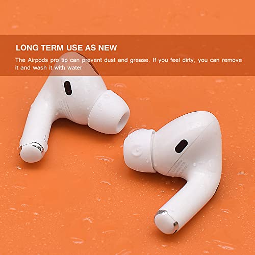Replacement Ear Tips for AirPods Pro with Noise Reduction Hole, Silicone Earbuds Tips Fit in The Charging Case
