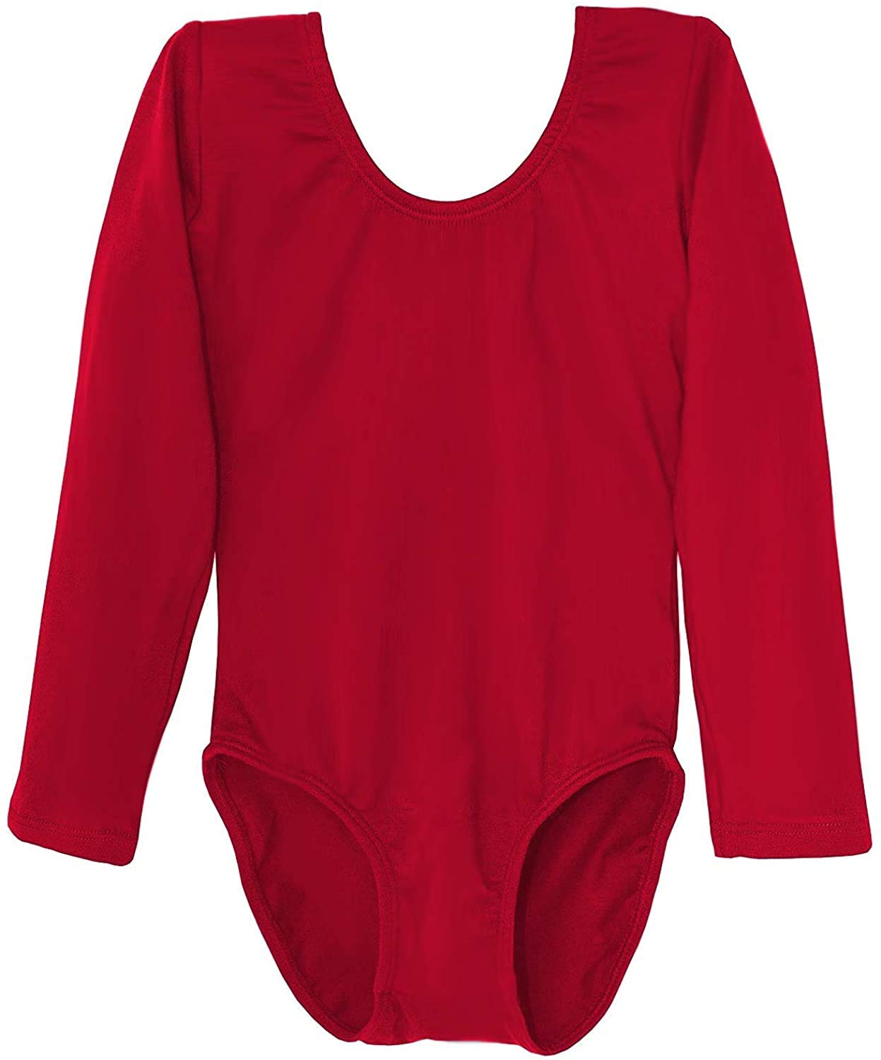 Dancina Toddler Leotard Long Sleeve Little Girls Team Basics First Gymnastics 4 Red