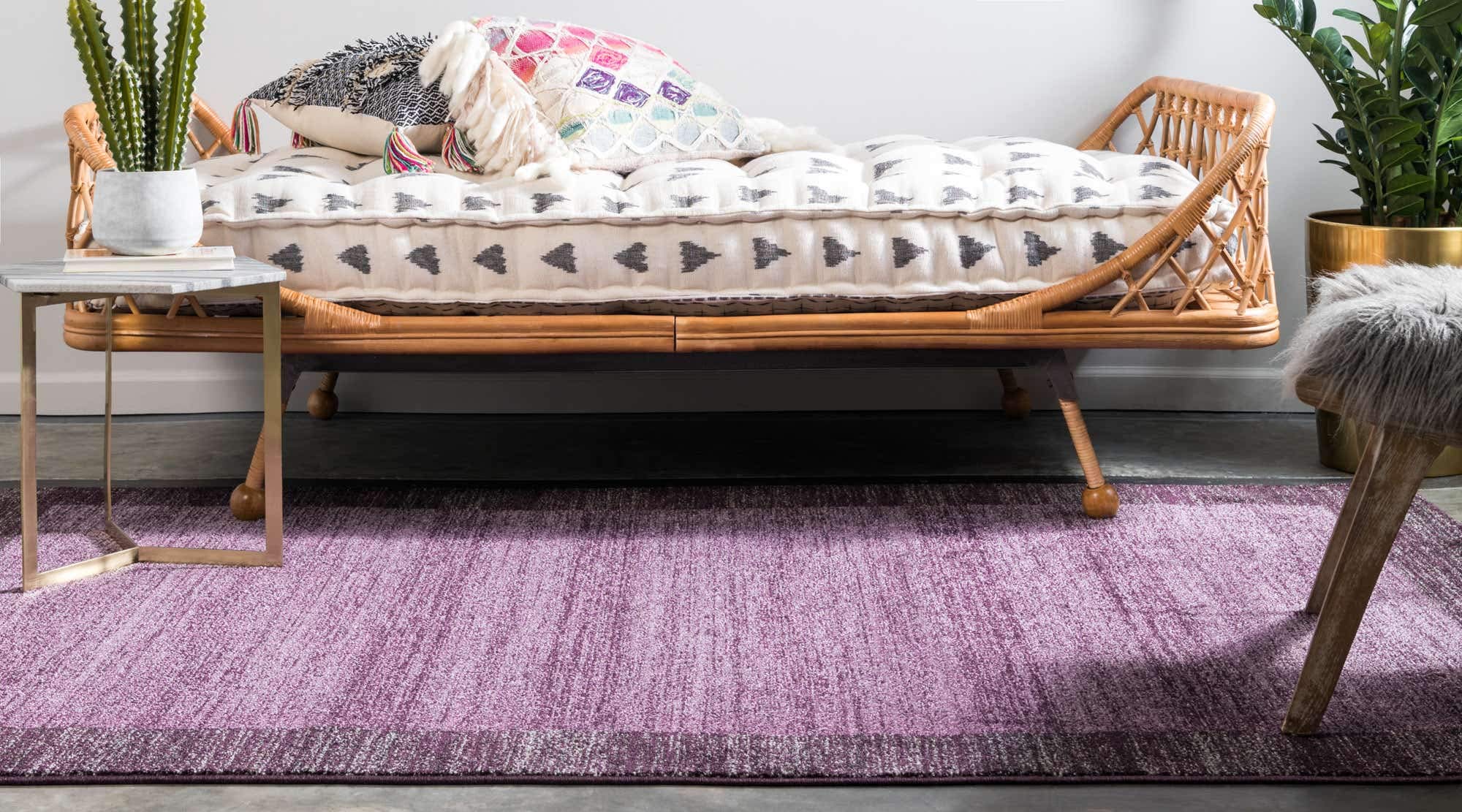 Unique Loom Del Mar Collection Area Rug - Abigail (2' 2" x 3' 1" Rectangle, Violet)