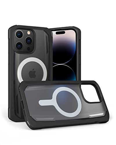 RAPTIC Secure Compatible with MagSafe for iPhone 14 Pro Case, Military Grade 13ft Drop Protection, Strong Magnetic, Shockproof & Anti-Scratch, 6.1 inch, Charcoal