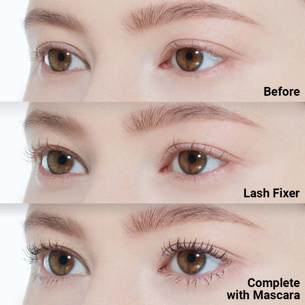 ETUDE Lash Perm Curl Fix Mascara #2 Brown + Dr. Mascara Fixer For Perfect Lash 01 (Natural Volume Up) | ETUDE's own Curl 24H Technology | Powerfully Curled Eyelashes Up for 24 hours | K-beauty