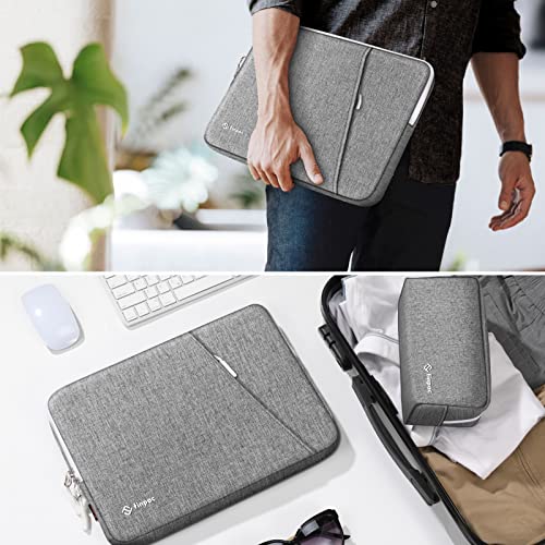 FINPAC Laptop Sleeve with Accessory Pouch for MacBook Pro M3/M2/M1 14-inch, MacBook Air/Pro 13, Protective Case with Tech Bag