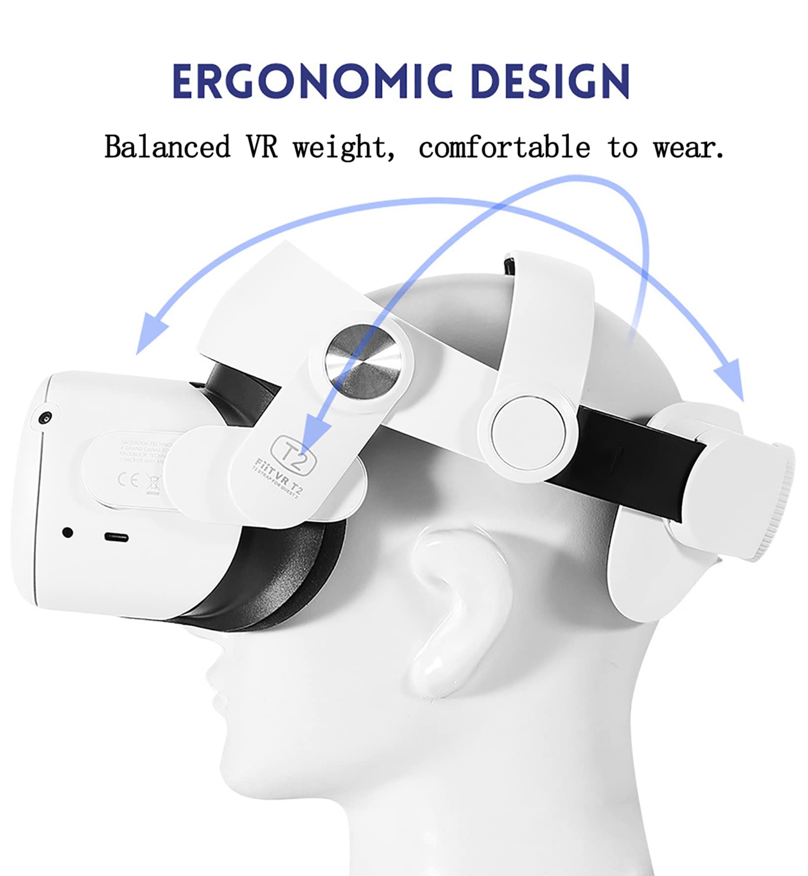 Elite Strap for Meta/Oculus,Replacement Head Strap, Enhance Support and Balance Weight for Comfort in VR