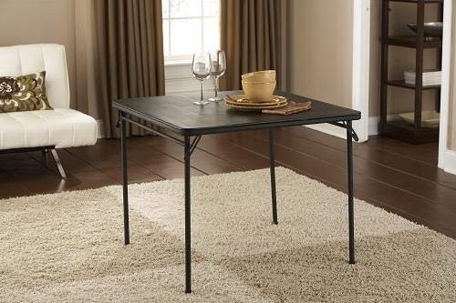 COSCO 34" Vinyl Top, Black, 2-Pack Folding Table