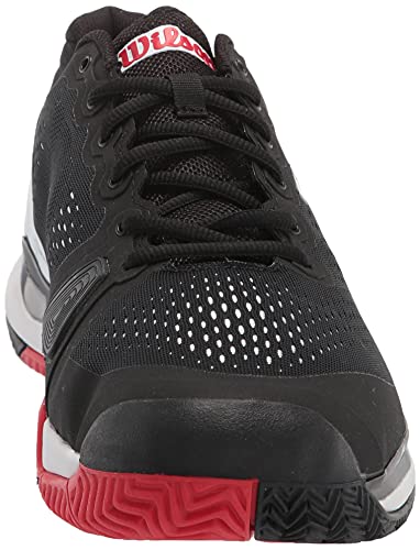 Wilson Men's Rush PRO 3.0 PB Pickleball Shoe, Black/White/Infrared, 10