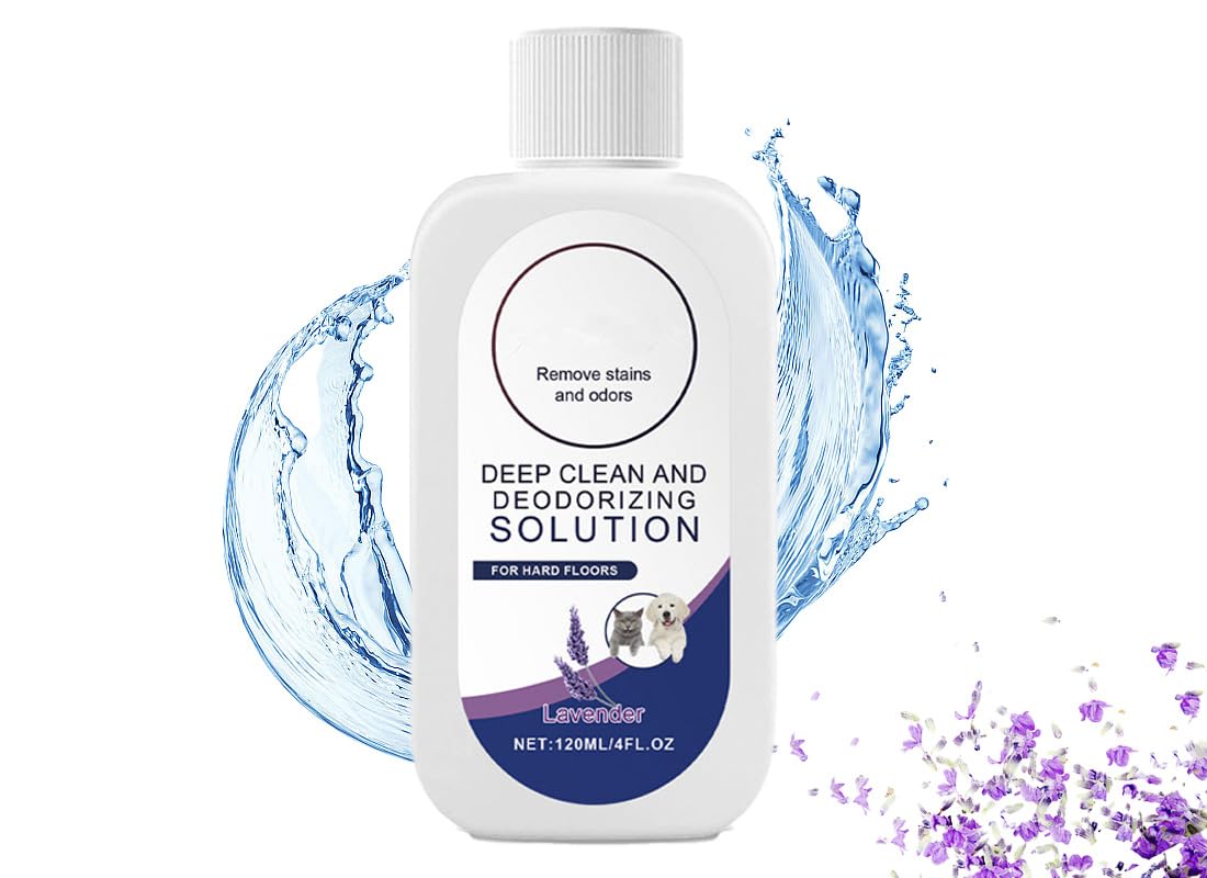 Floor Cleaning solution,Multi-Surface Floor Cleaning Solution,Household Floor Cleaner, Floor Cleaning Liquid for All-Robot Vacuum Cleaner with Mop and Cordless Wet-Dry Vacuum Cleaner(120ml) 