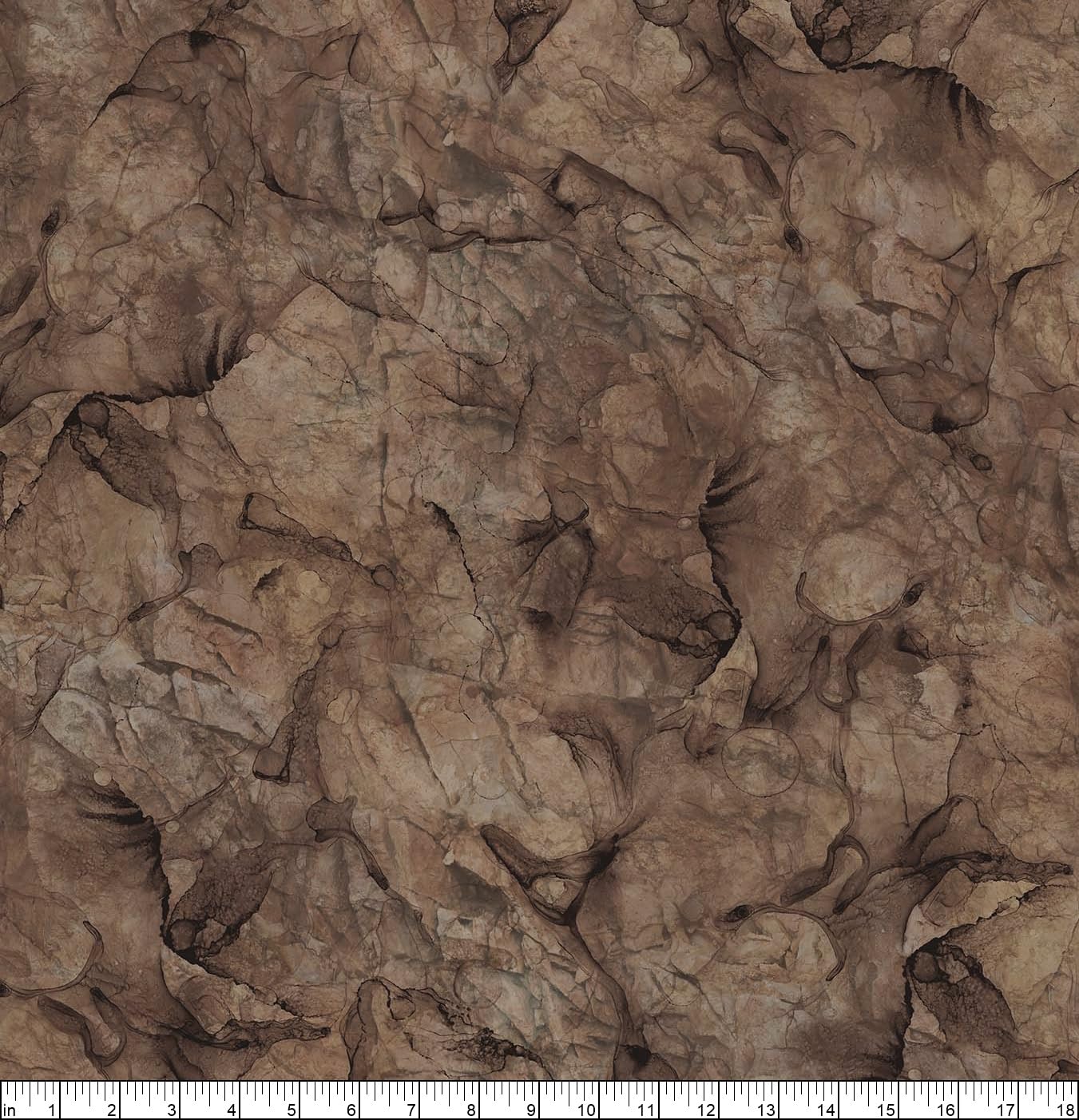 Northcott Northern Peaks Rock Face, Fabric by The Yard (Light Brown)