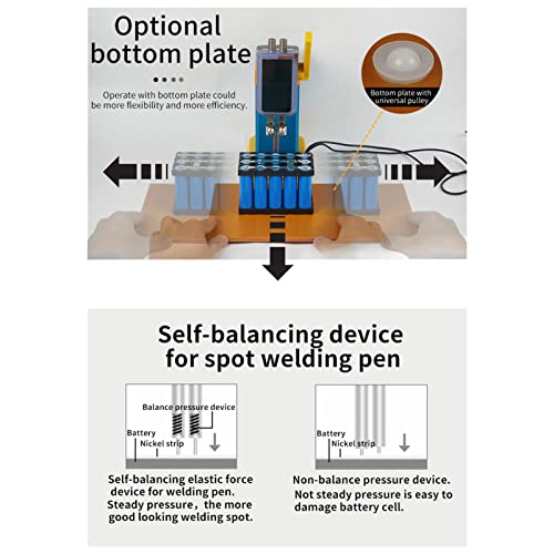 FOLOSAFENAR Capacitor Energy Storage Welding Machine, 11.6KW Power Low Power Consumption Large Capacity Pulses Spot Welder for Mobile Power Sources(US Plug)