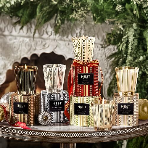 NEST New York Scented Classic Candle, Holiday - 8.1 oz - Up to 60-Hour Burn Time - Reusable Glass Vessel