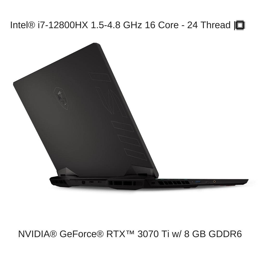 HIDevolution MSI Raider GE67HX 12UGS 15.6" OLED QHD 240Hz, 1.5 GHz i7-12800HX, RTX 3070 Ti, 32 GB 4800MHz RAM, 1 TB PCIe SSD, Windows 11 Pro