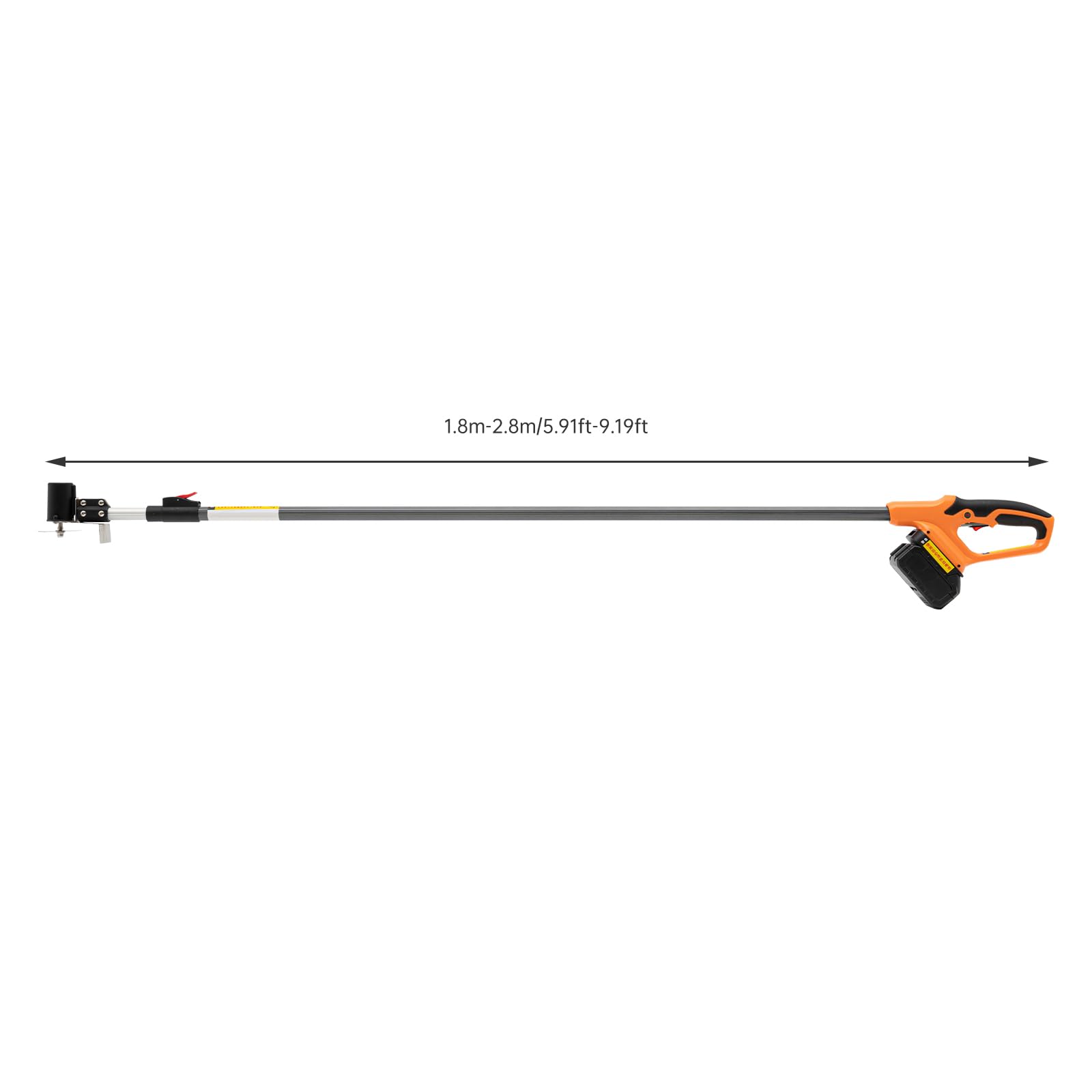 Cordless Electric Pole Saw, 40W Lightweight Hedge Trimmer, 12000 rpm, Adjustable Pole, Suitable Branch Diameter Within 5mm/0.98inch