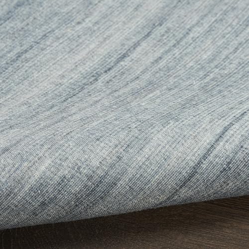 Nourison Washable Essentials Coastal, Nautical & Beach Aqua 4' x 6' Area Rug, Non Shedding, Bed Room, Living Room, Dining Room, Kitchen (4x6)