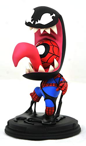 DIAMOND SELECT TOYS Marvel Animated Venom & Spider-Man Statue,Multicolor,5 inches