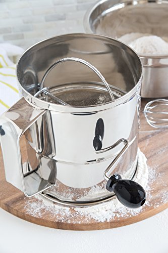 Fox Run Flour Sifter, Stainless Steel, 8-Cup